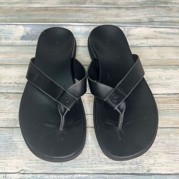 Vionic | Shoes | Vionic Flip Flop Mens Size 9 Elijah Toe Post Leather ...